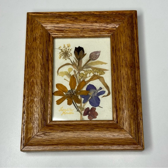 Hand Crafted | Accents | Pressed Dried Flowers Frame Handcrafted | Poshmark